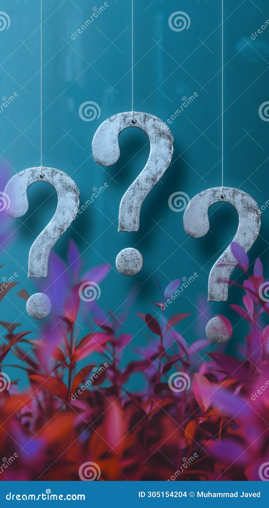 Question Marks Hanging on Gradient Background Seeking Answers Concept ...