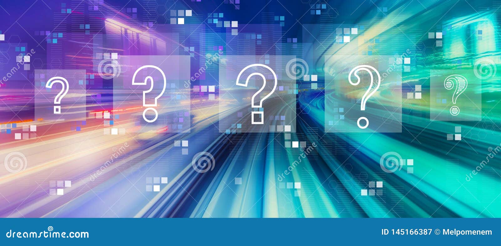 Question Marks with High Speed Motion Blur Stock Image - Image of ...