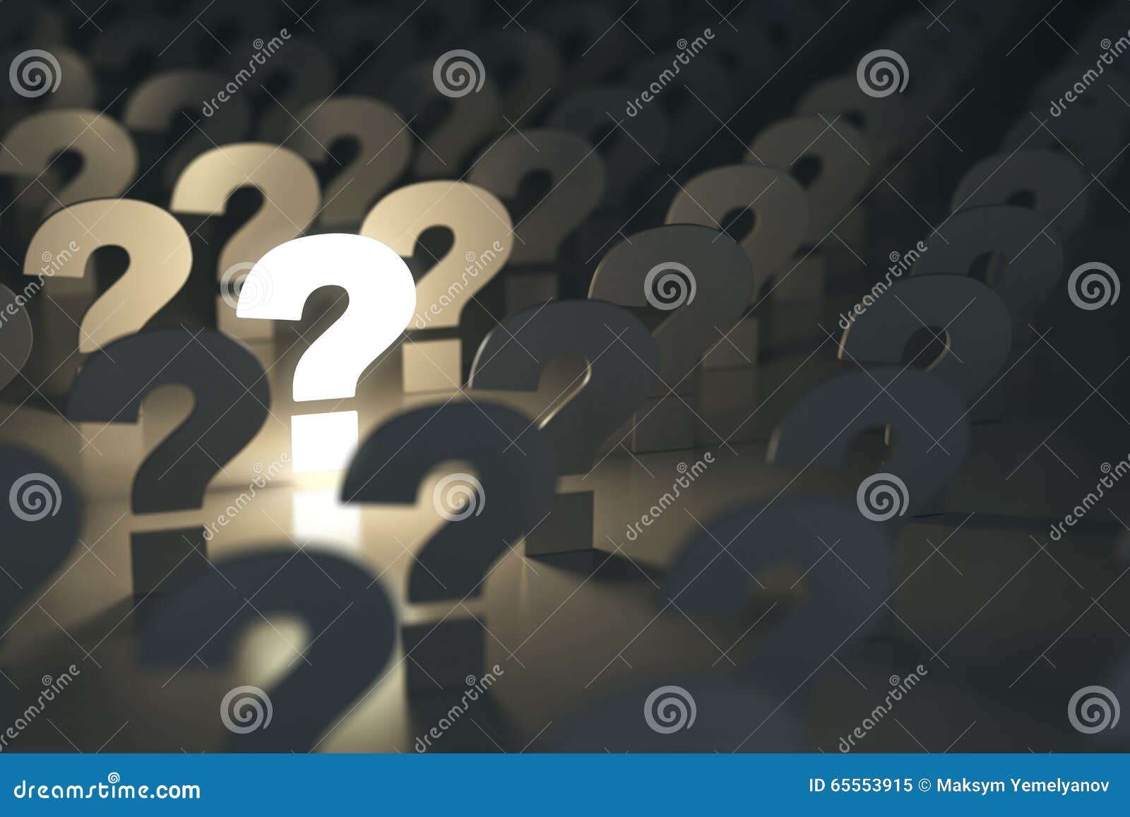 Question Marks. Idea or Problem Concept Stock Illustration ...