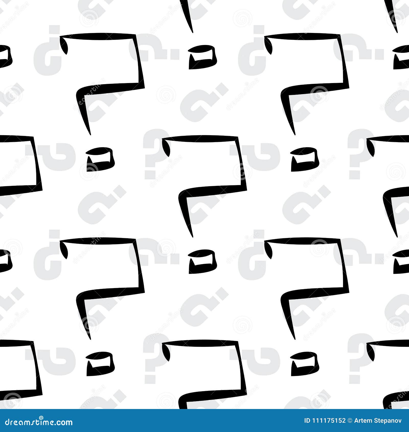 Question Marks or Interrogation Pattern Stock Vector - Illustration of ...