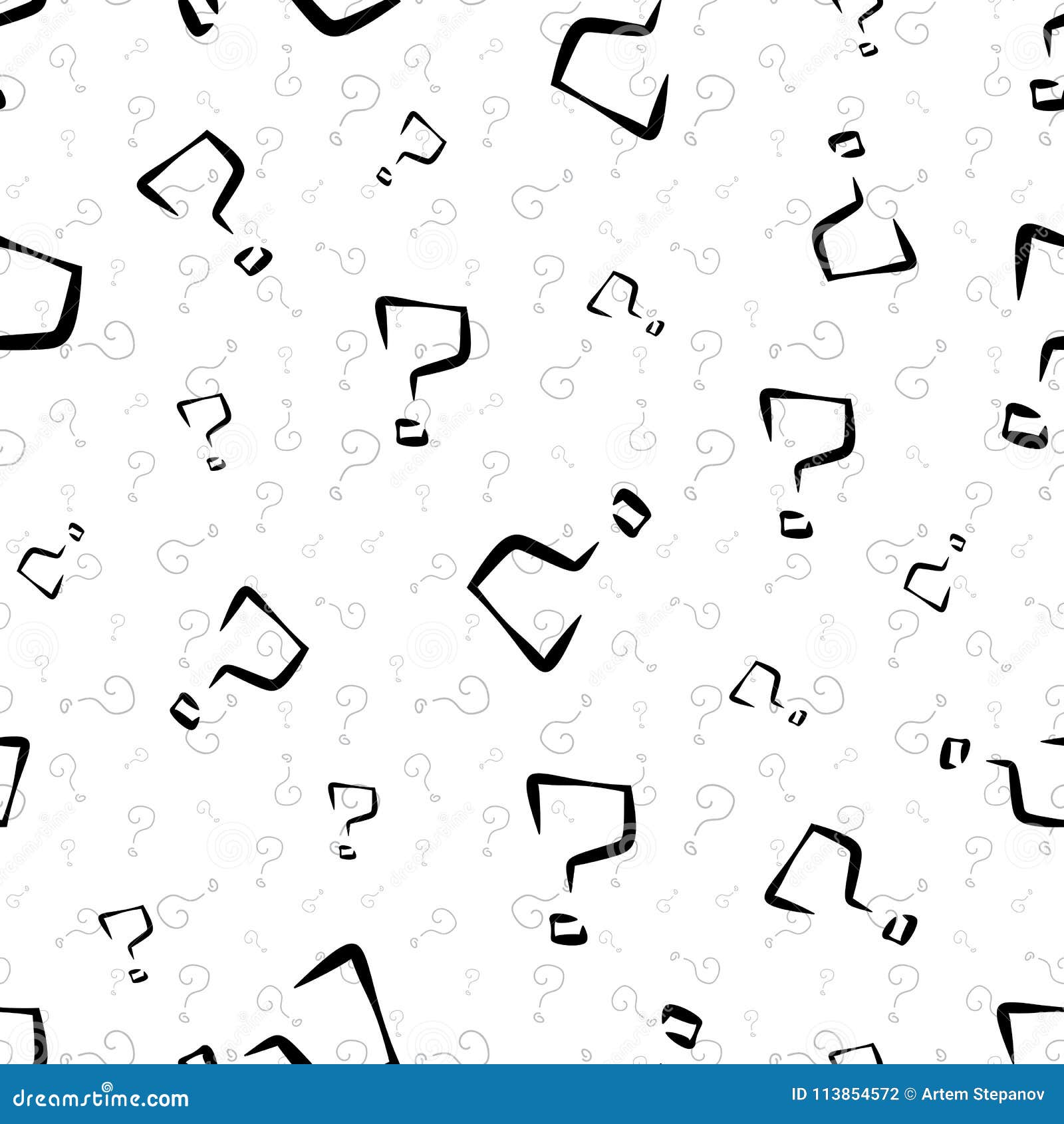 Question Marks or Interrogation Pattern Stock Vector - Illustration of ...