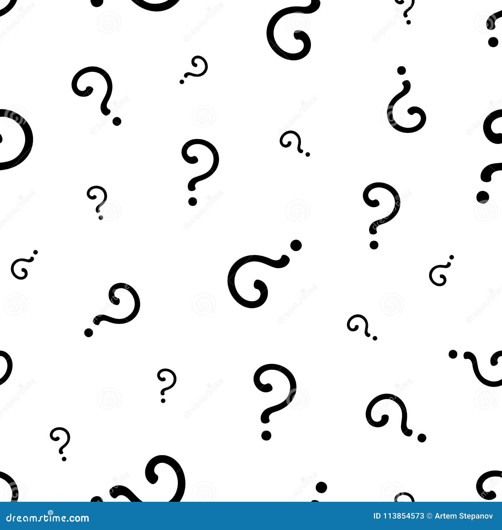 Question Marks or Interrogation Pattern Stock Vector - Illustration of ...