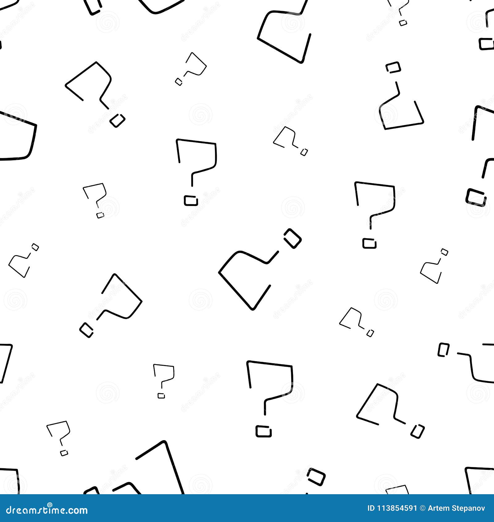 Question Marks or Interrogation Pattern Stock Vector - Illustration of ...