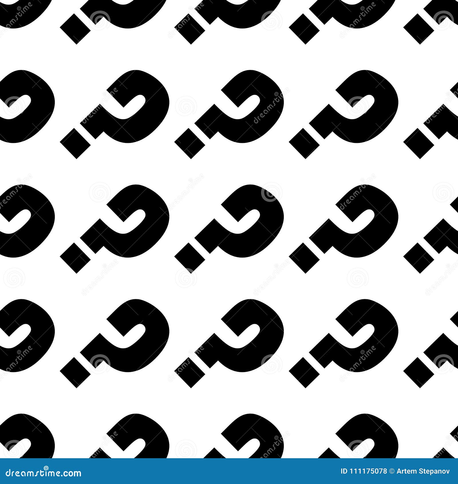 Question Marks or Interrogation Pattern Stock Vector - Illustration of ...