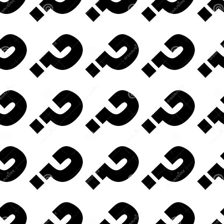 Question Marks or Interrogation Pattern Stock Vector - Illustration of ...