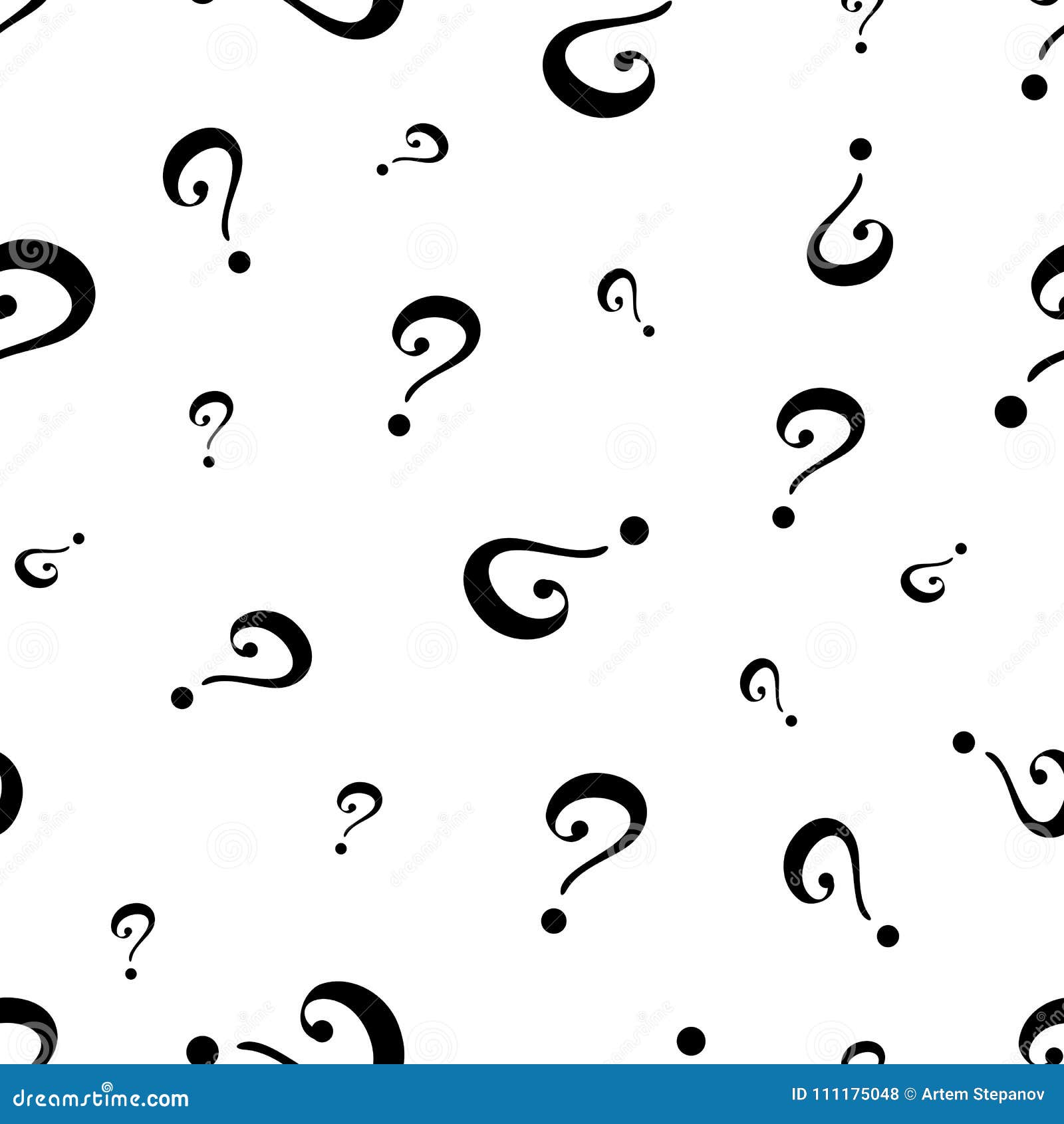 Question Marks or Interrogation Pattern Stock Vector - Illustration of ...