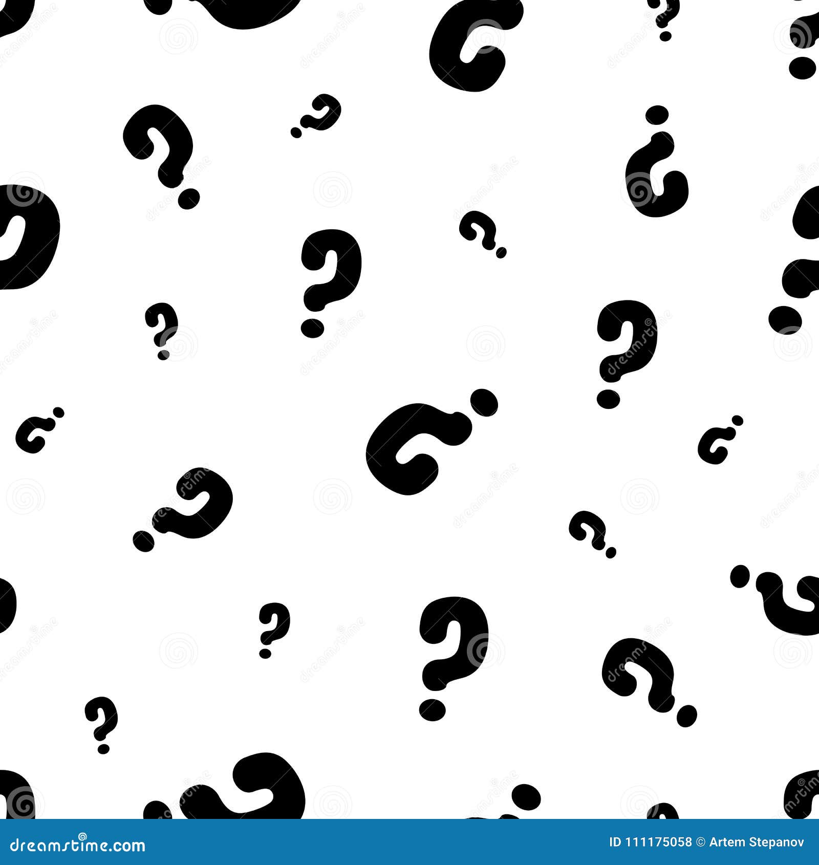 Question Marks or Interrogation Pattern Stock Vector - Illustration of ...