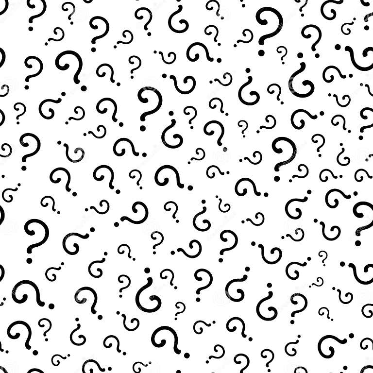 Question Marks or Interrogation Pattern Stock Vector - Illustration of ...