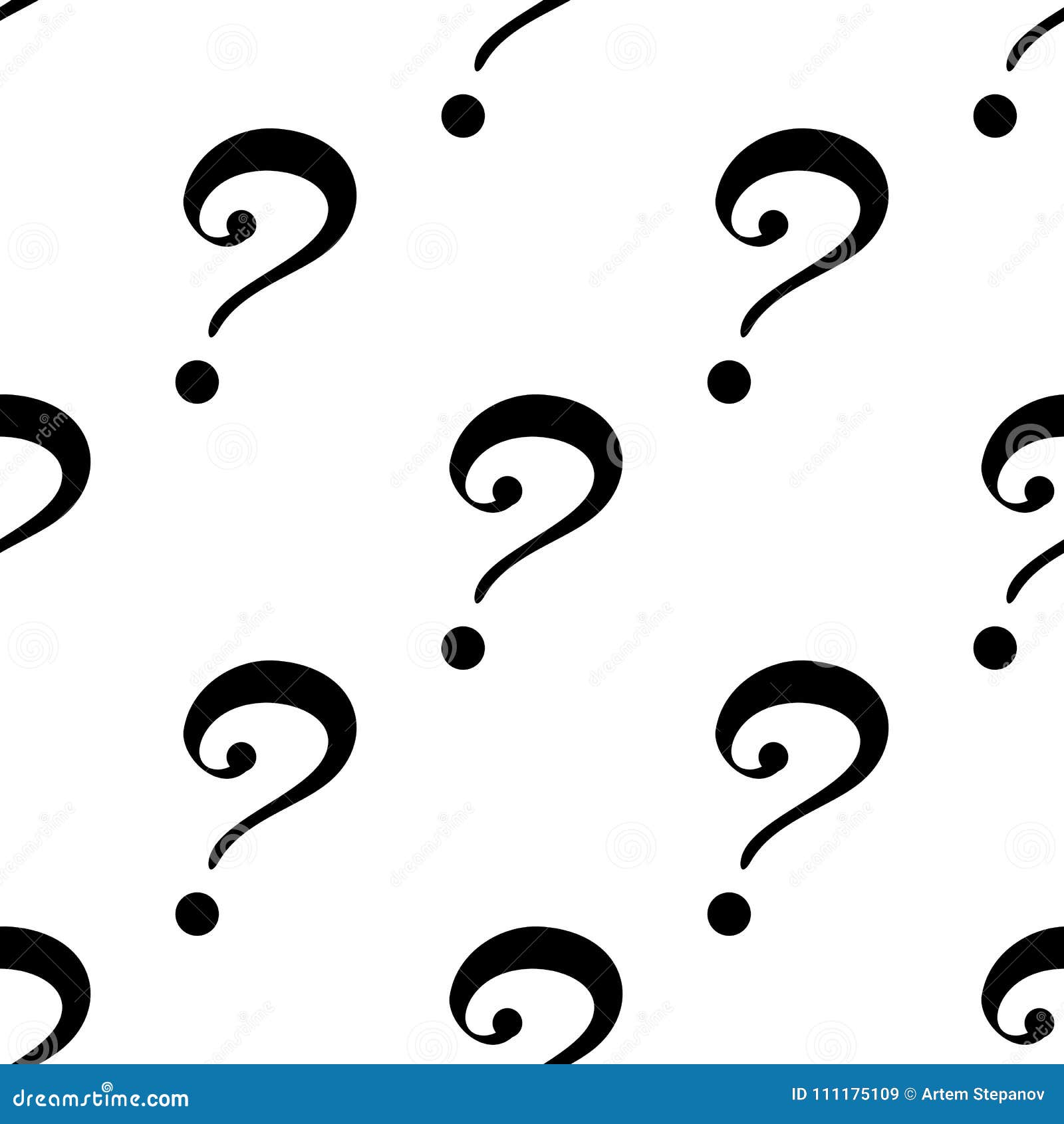 Question Marks or Interrogation Pattern Stock Vector - Illustration of ...
