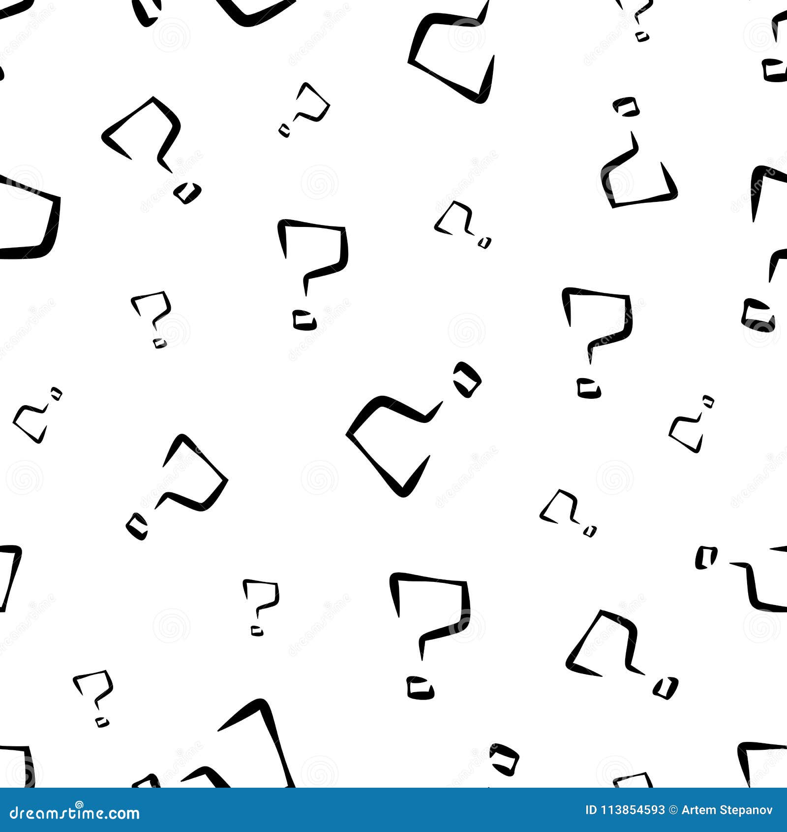 Question Marks or Interrogation Pattern Stock Vector - Illustration of ...