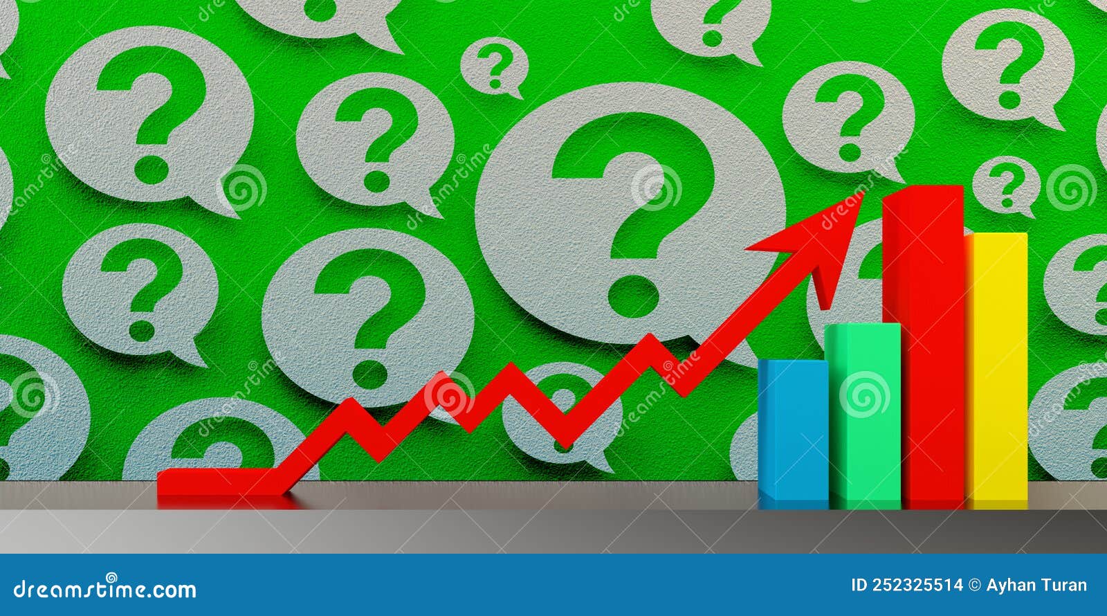 Question Marks , Markets and Ideas Concept Stock Illustration ...