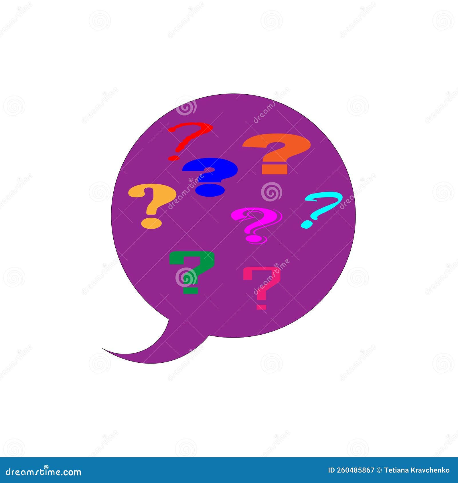 Question Marks Message. Question Mark Isolated. Business Communication ...