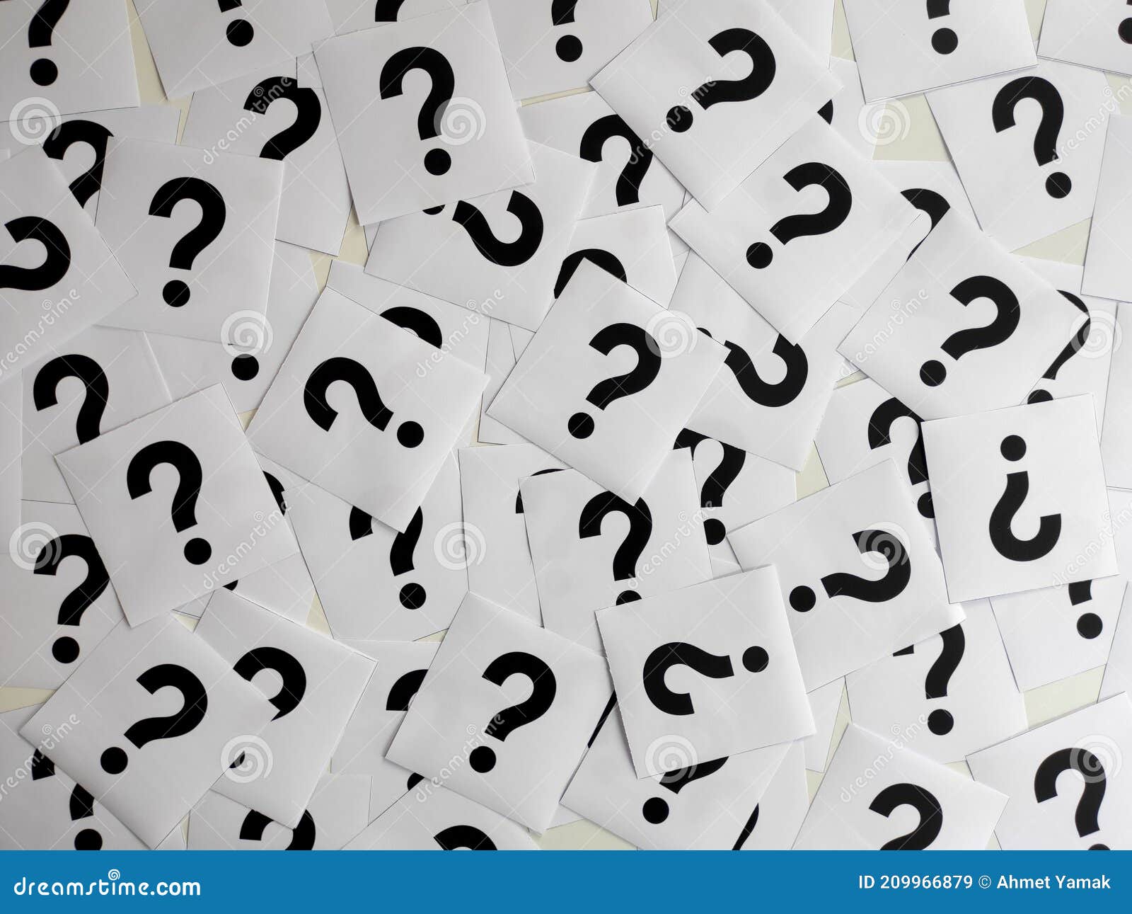 Question Marks with Note Papers on White Background Stock Image - Image ...