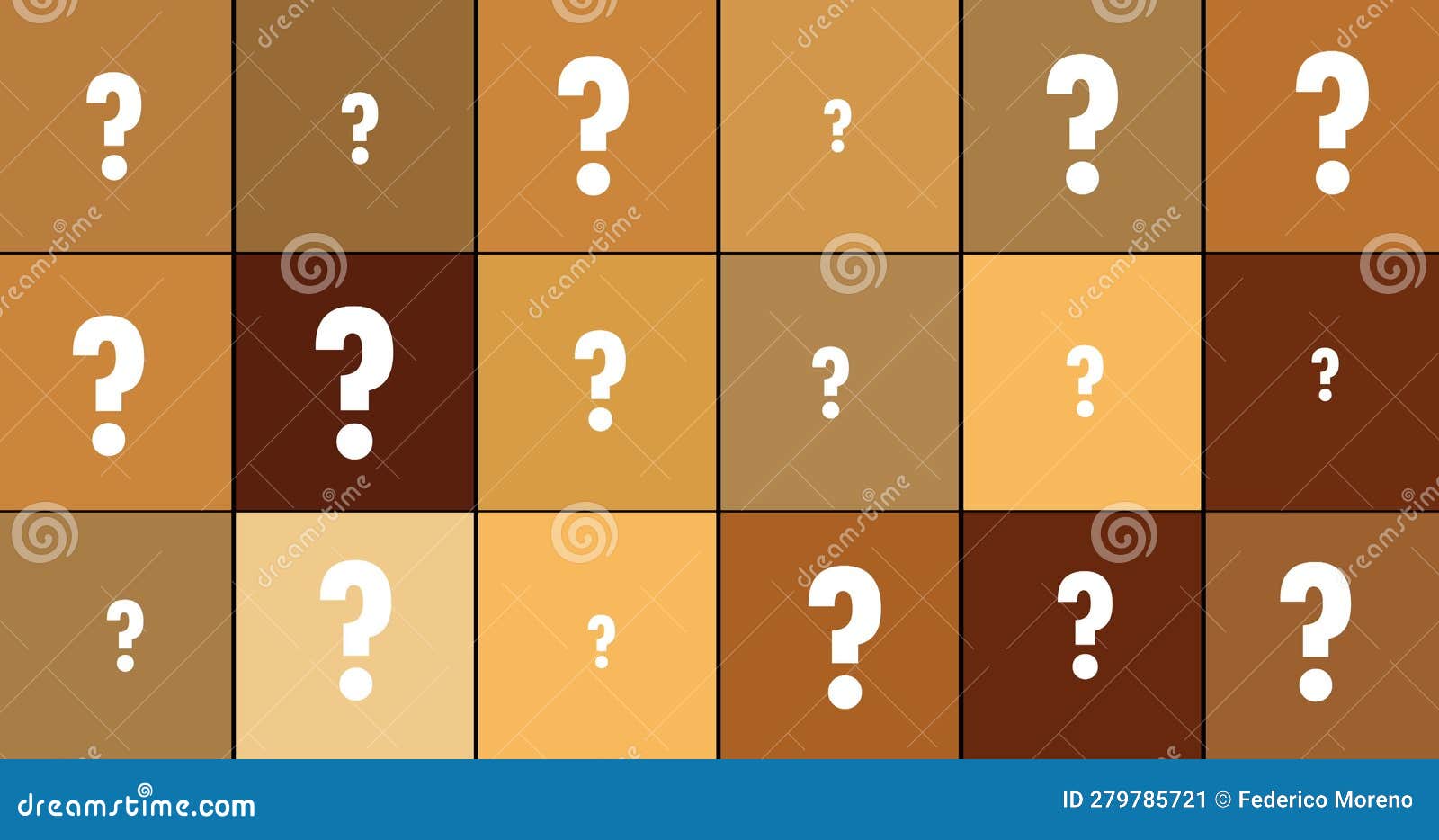 Question Marks Over Rectangular Shapes. Rectangular Grid Pattern. 4K ...