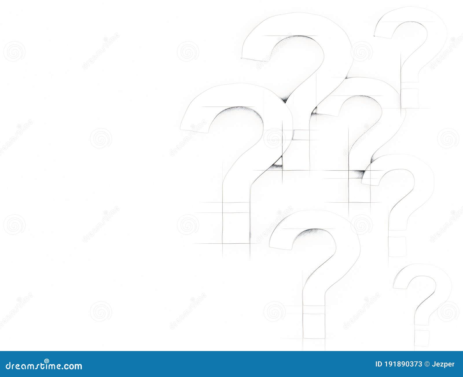 Question marks overlapping stock illustration. Illustration of answer ...