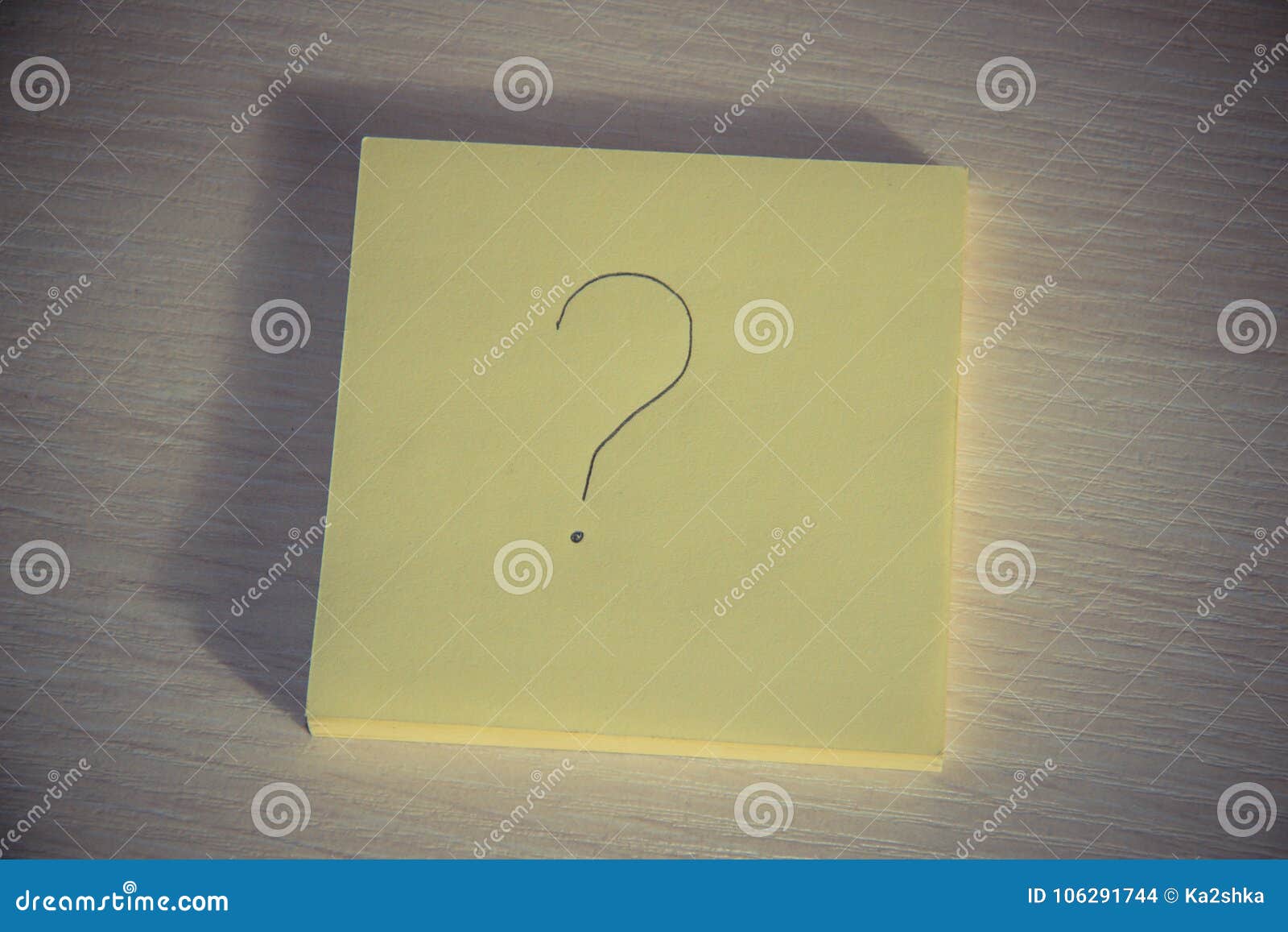 Question Marks on Paper on Wooden Table. Stock Photo - Image of object ...