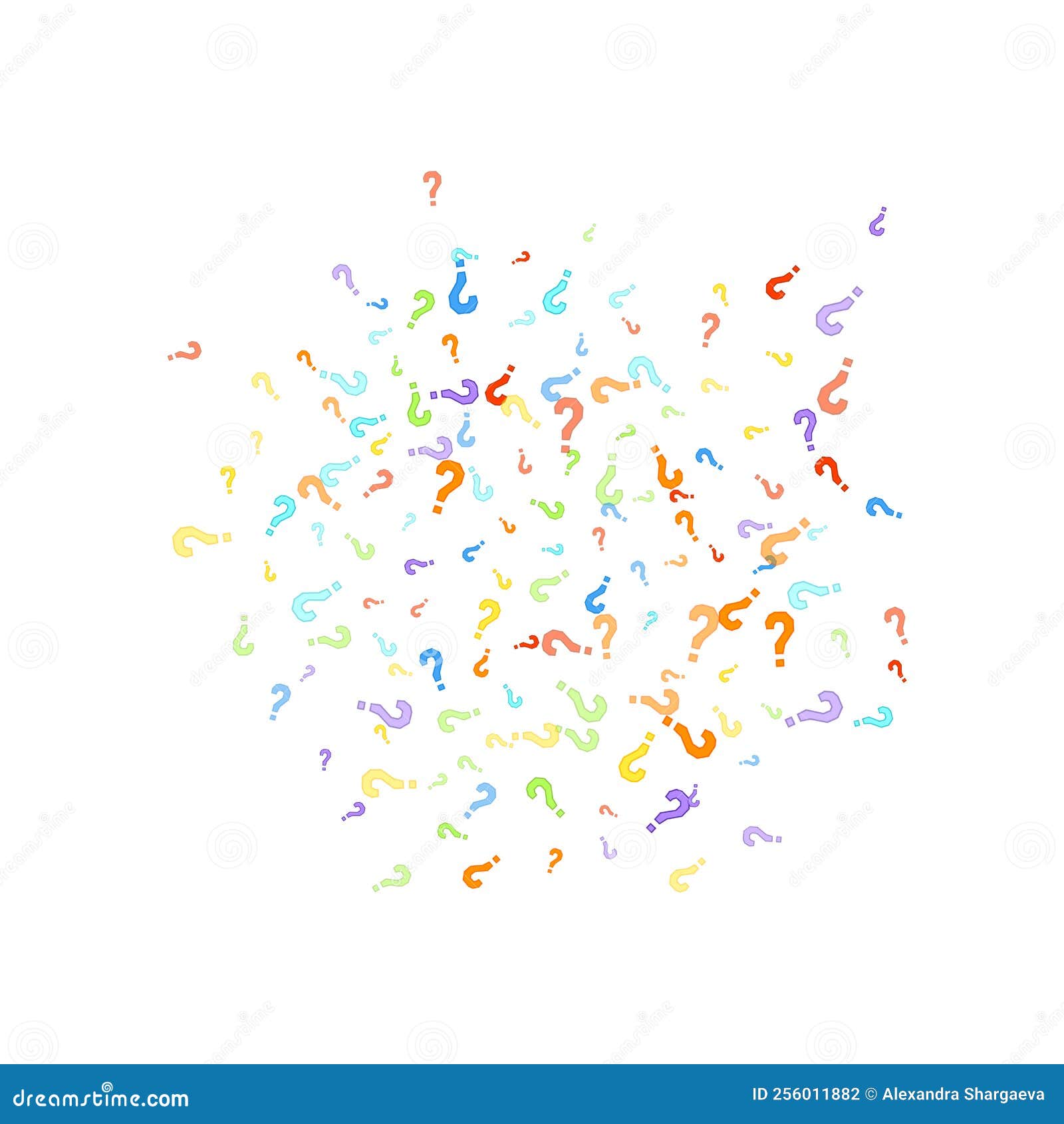 Question Marks Quiz Doubt Survey Faq Public Poll Stock Vector ...