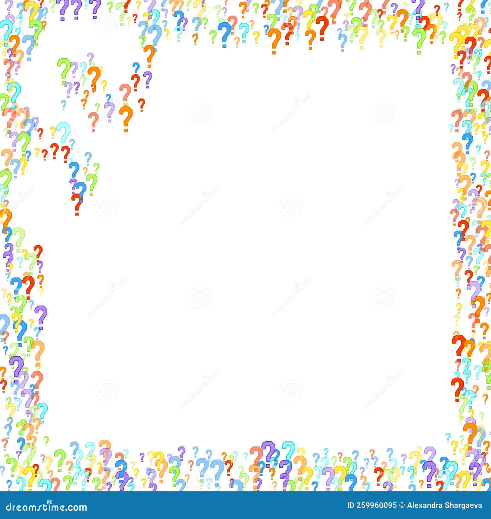 Question Marks Quiz Doubt Survey Faq Public Poll Stock Vector ...