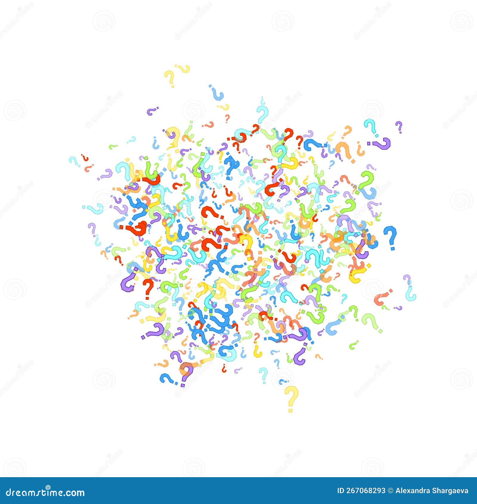 Question Marks Quiz Doubt Survey Faq Public Poll Stock Vector ...