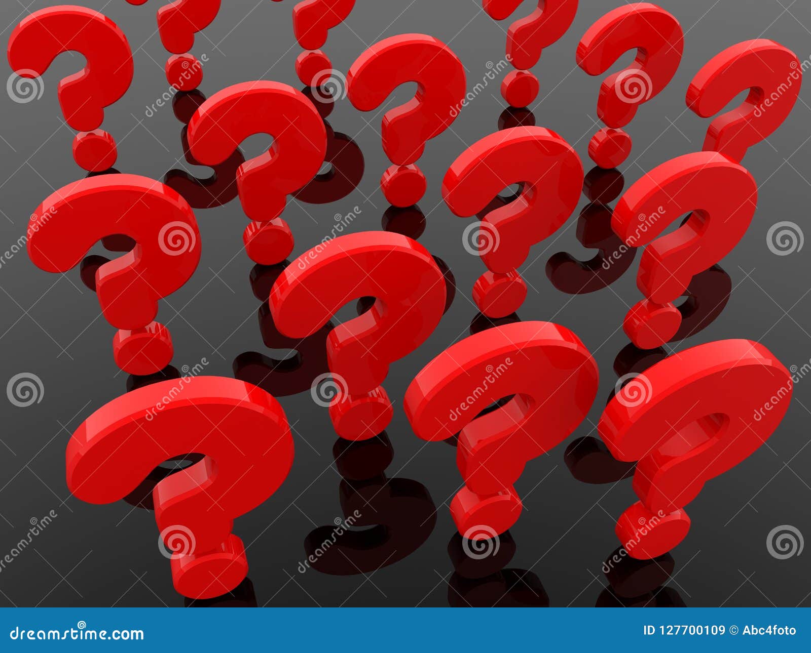 Question Marks in Red Colors Stock Illustration - Illustration of neon ...