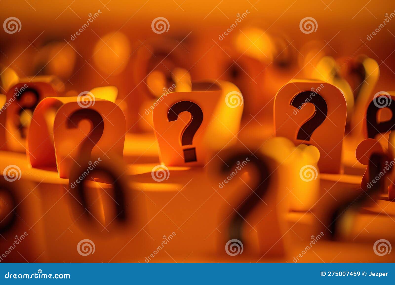 Question Marks on Red Orange Background Stock Illustration ...