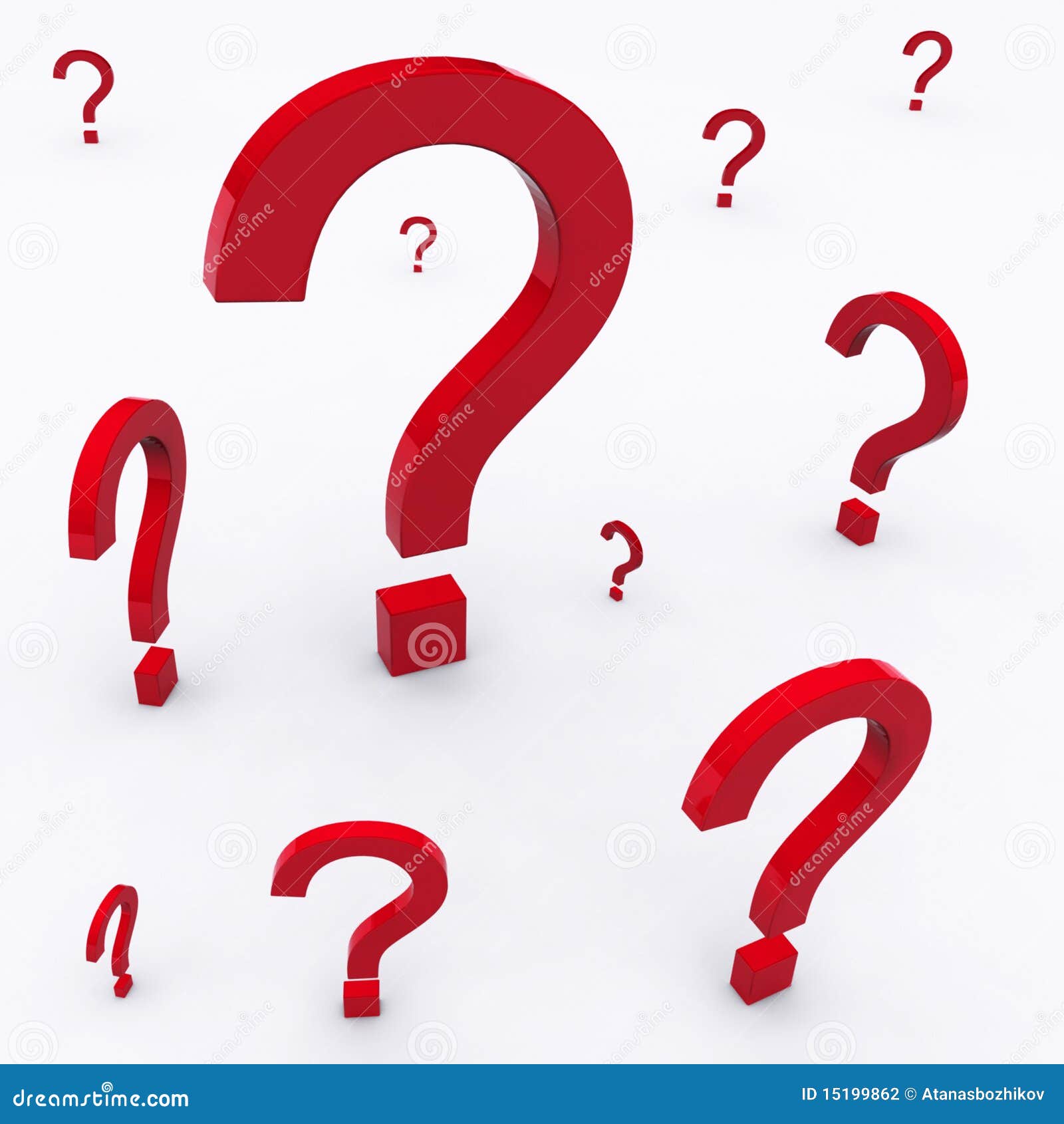 Question Marks with Reflection Stock Illustration - Illustration of ...