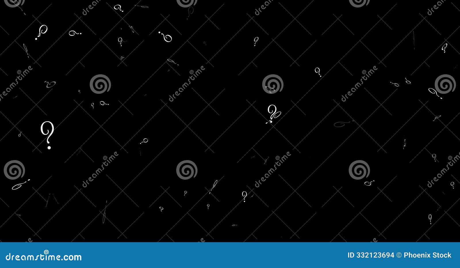 Question Marks Rising Raising Multiple Doubts and Haters Around Overlay ...