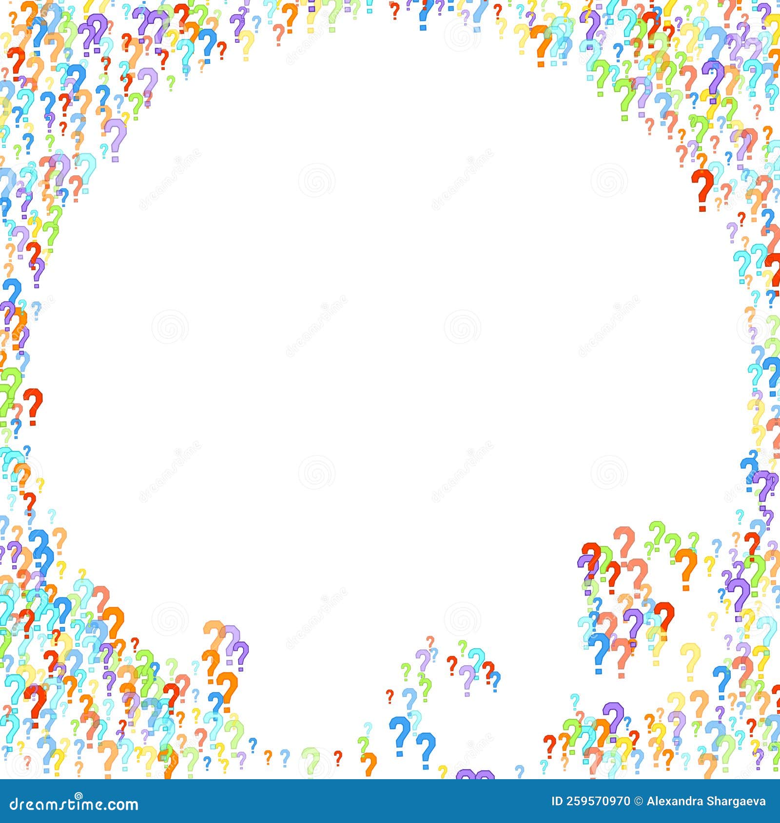 Question Marks Quiz Doubt Survey Faq Public Poll Stock Vector ...