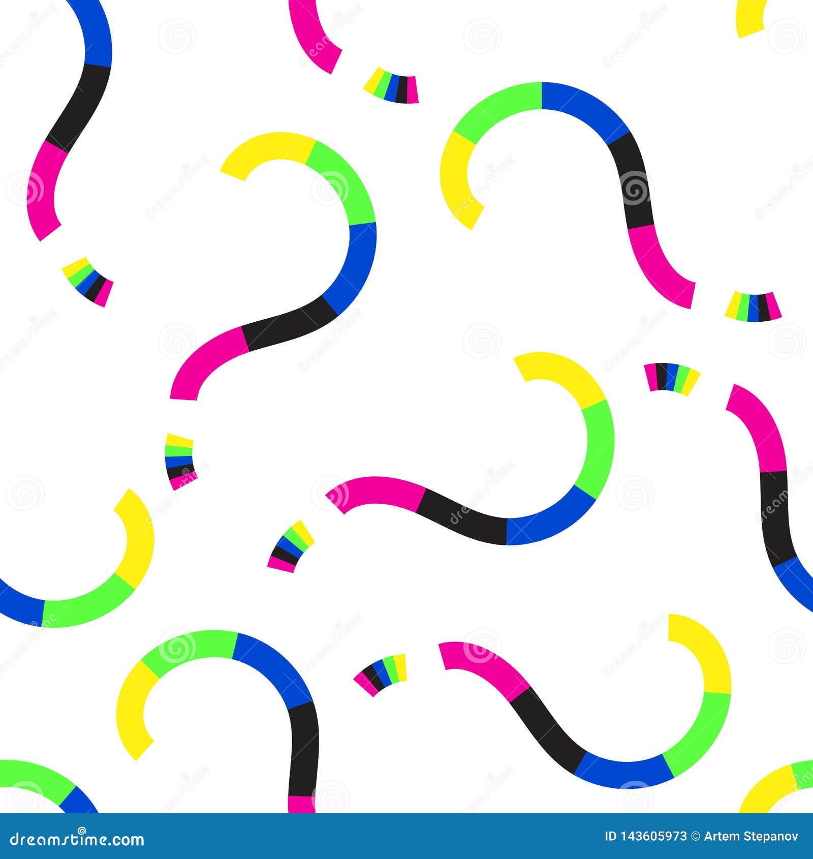 Question Marks Seamless Pattern or Interrogation Background Stock ...