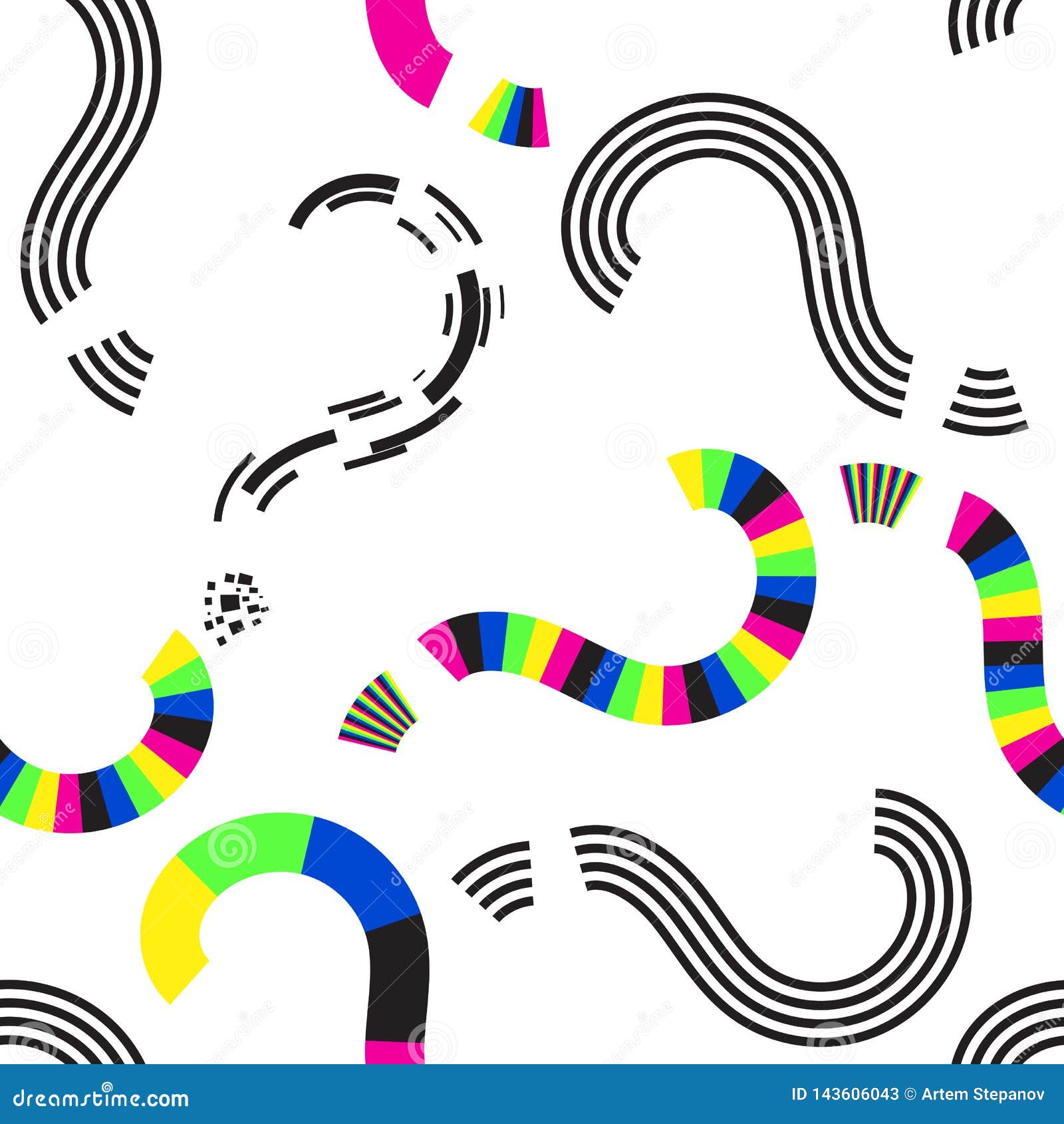 Question Marks Seamless Pattern or Interrogation Background Stock ...