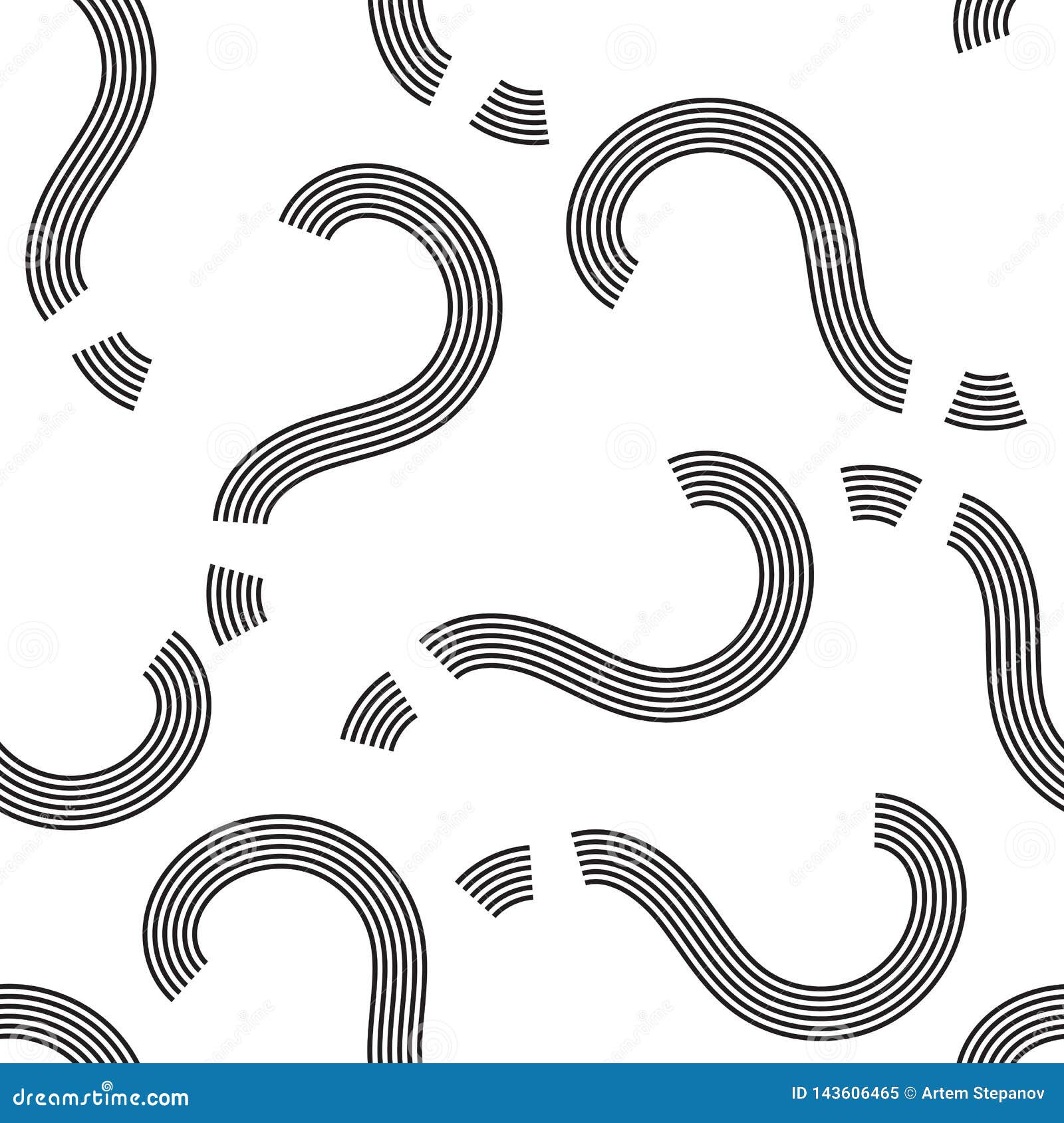 Question Marks Seamless Pattern or Interrogation Background Stock ...