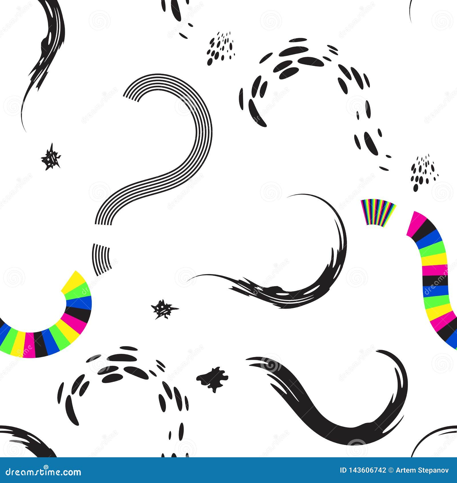 Question Marks Seamless Pattern or Interrogation Background Stock ...