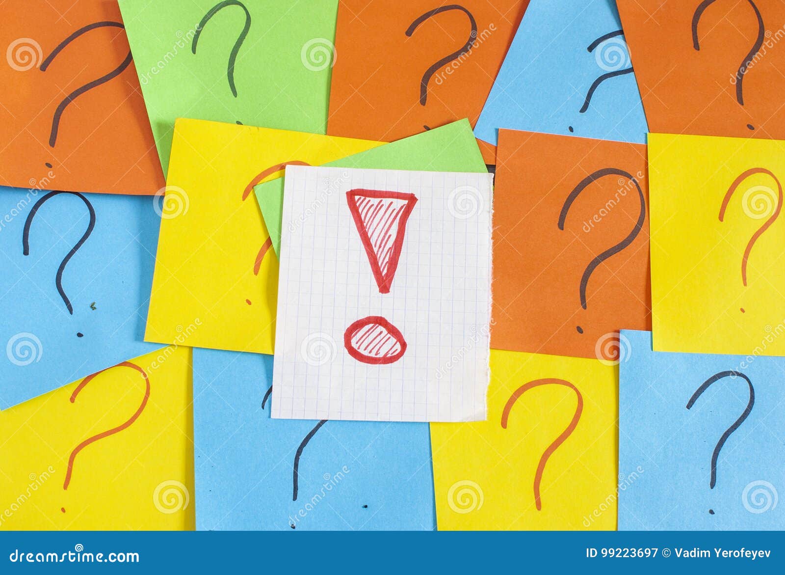 Question Marks on Sheet of Paper Stock Image - Image of idea, white ...