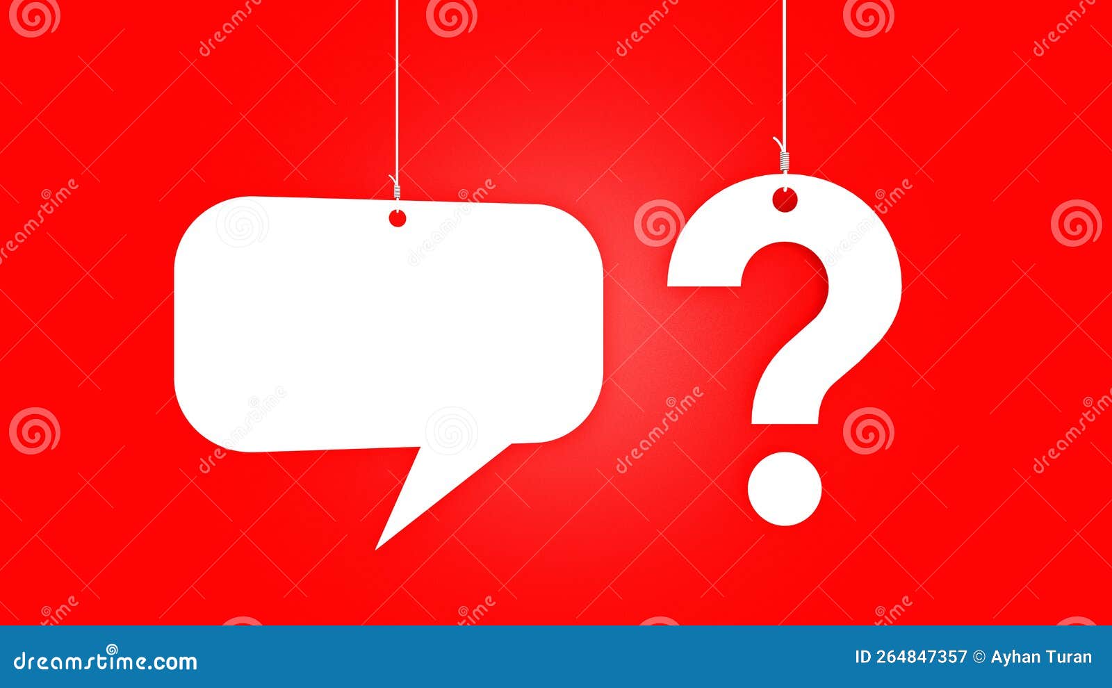 Question Marks and Speech Bubbles Stock Illustration - Illustration of ...
