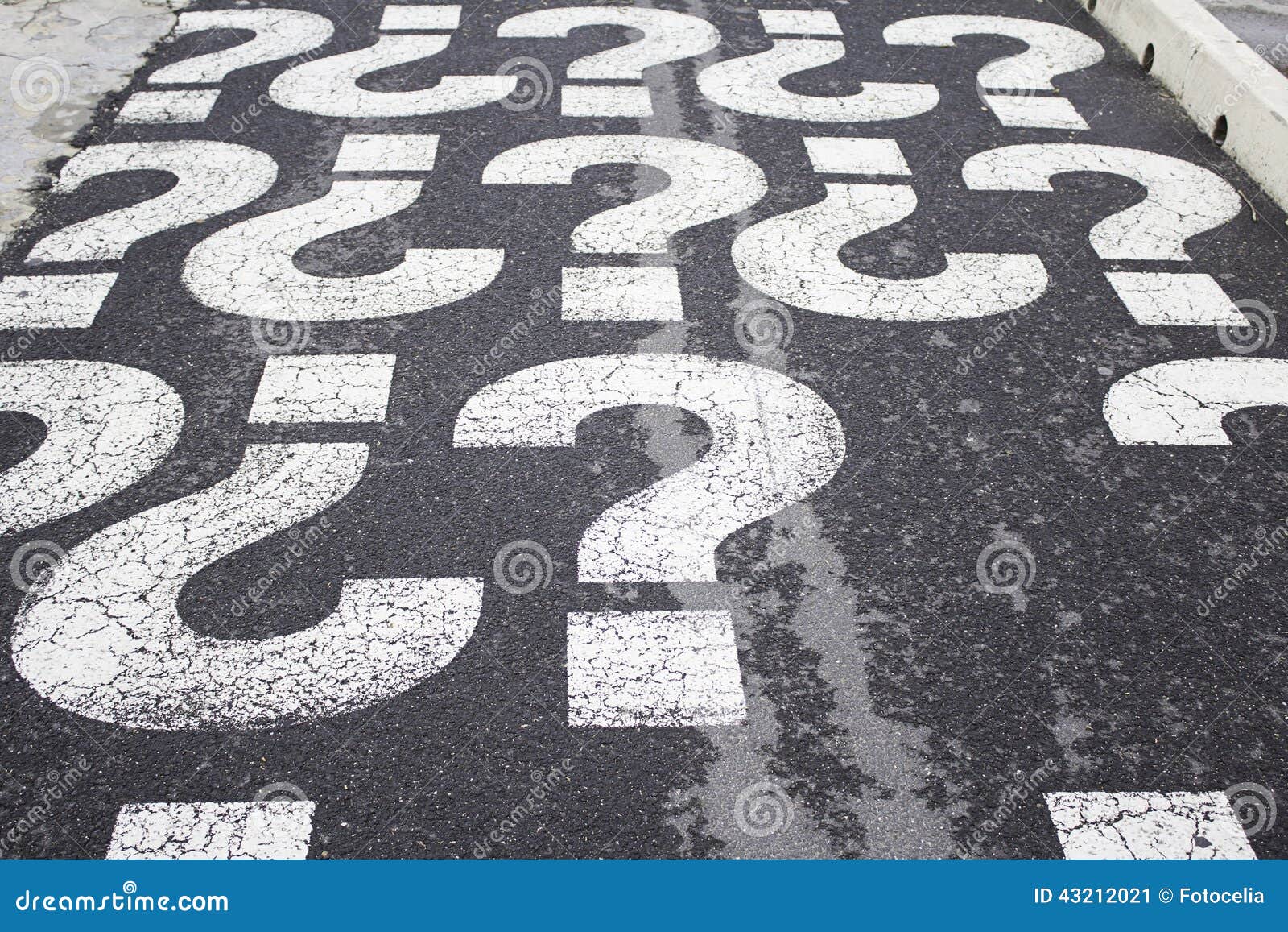 Question Marks Street stock image. Image of answers, form - 43212021