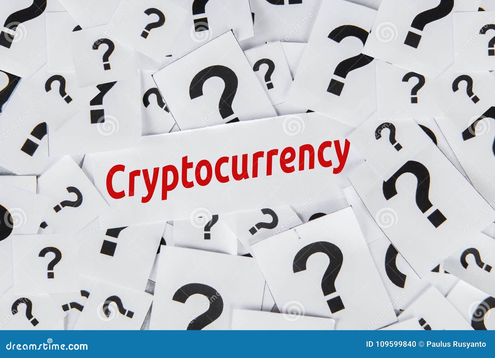 Question Marks Symbol with Cryptocurrency Word Stock Photo - Image of ...