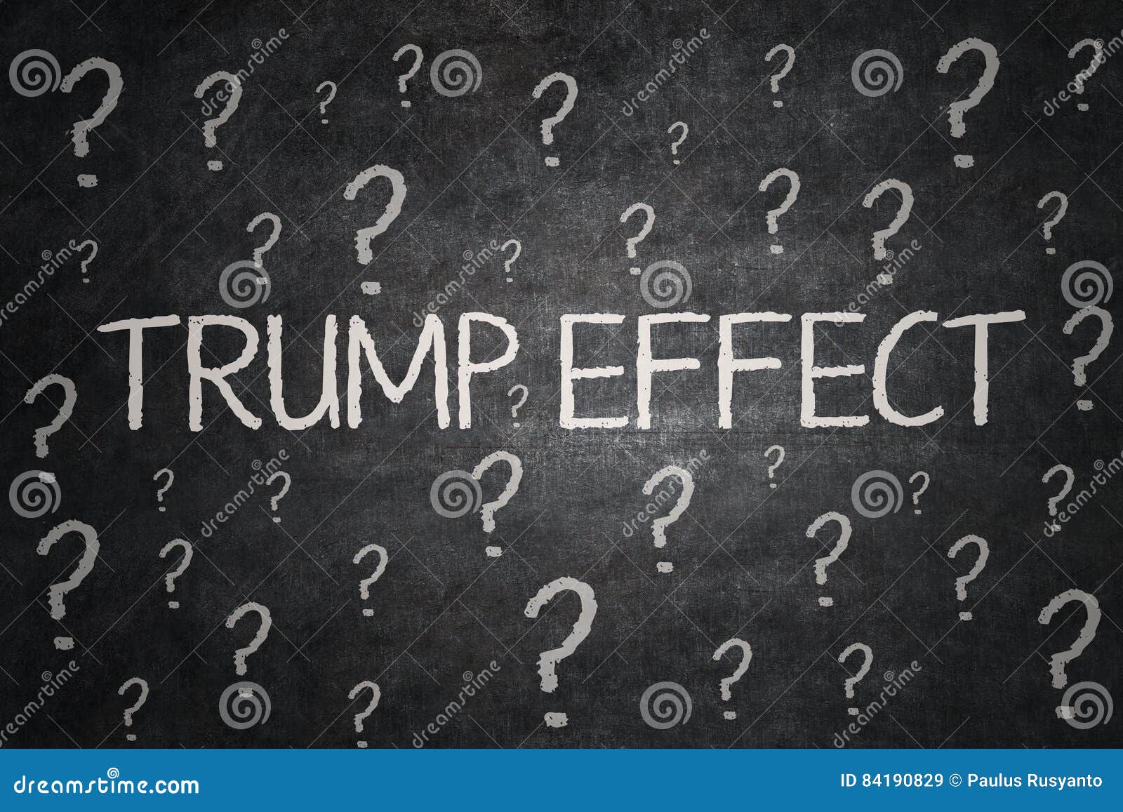 Question Marks and Trump Effect Word Editorial Stock Image ...