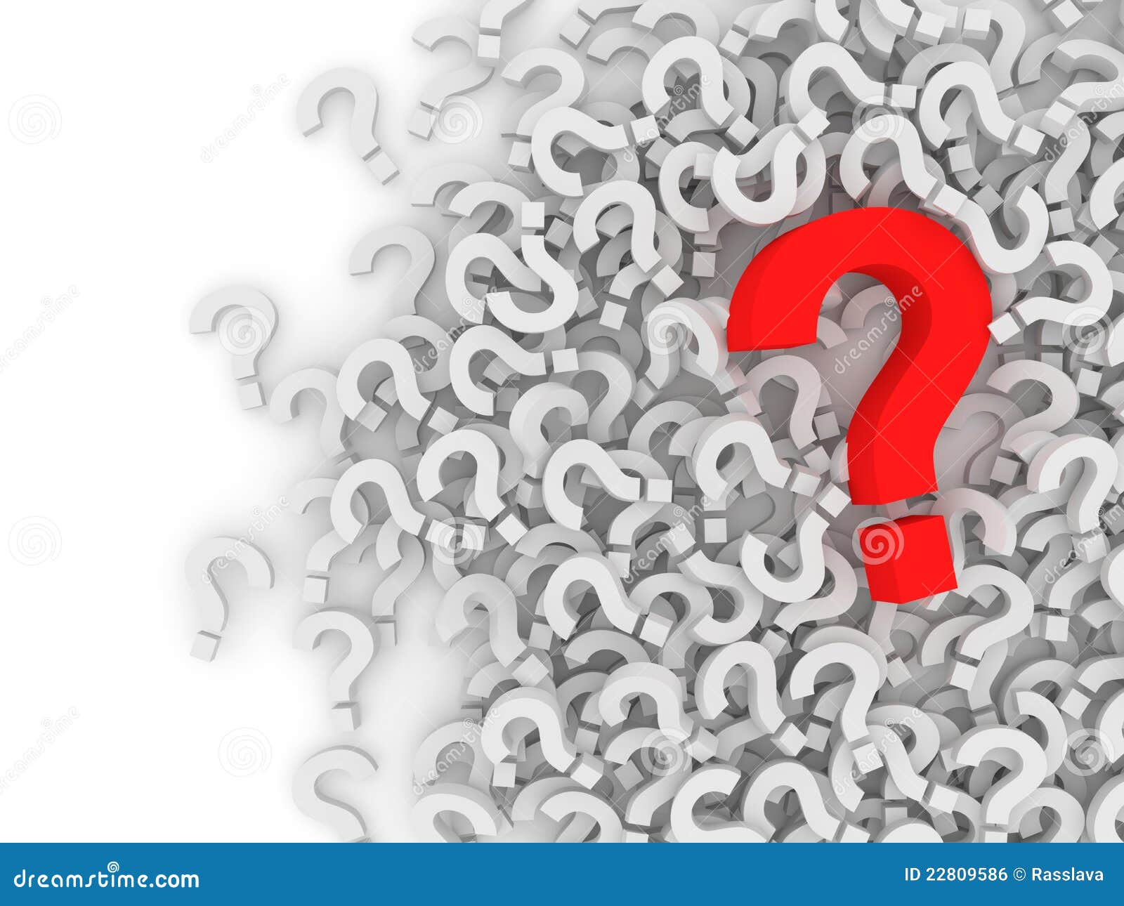 Question Marks on White Background Stock Illustration - Illustration of ...