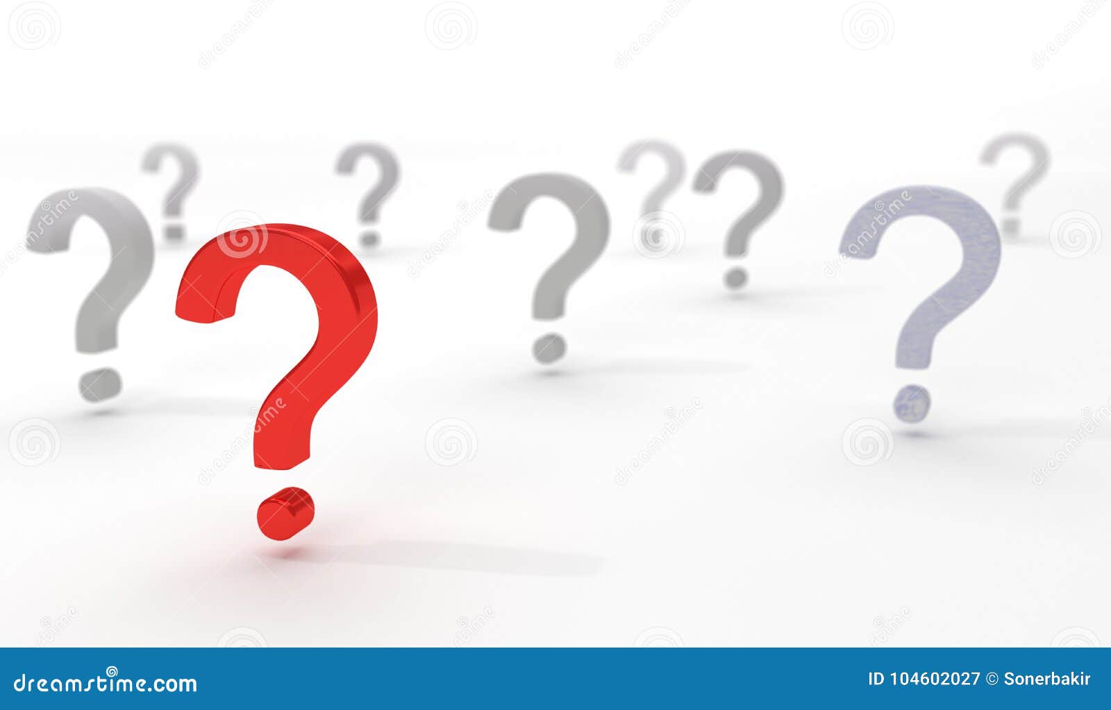 Question Marks on White Background Stock Image - Image of query ...