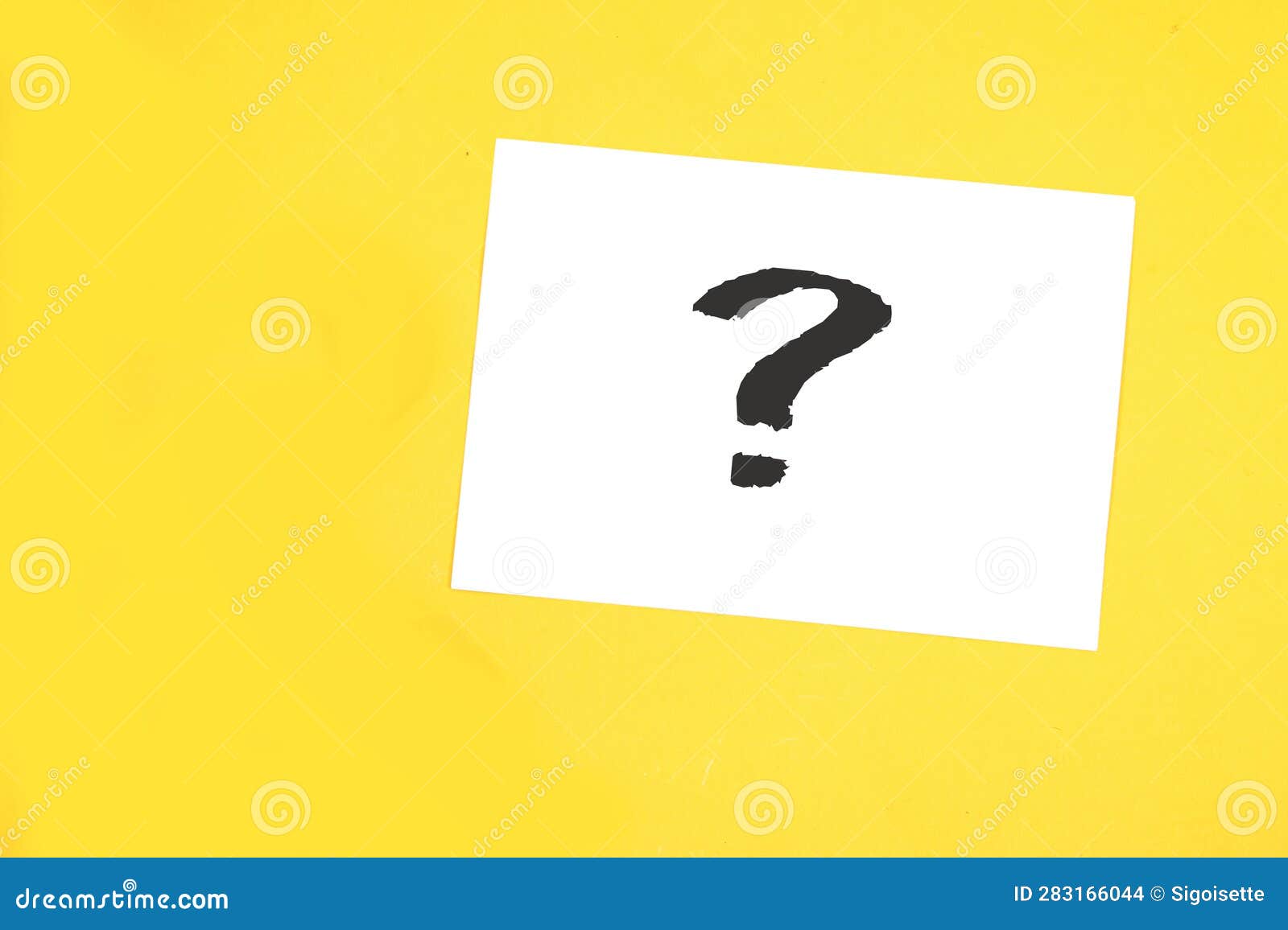 Question Marks Written on A4 Paper on Yellow Vintage Paper Background ...