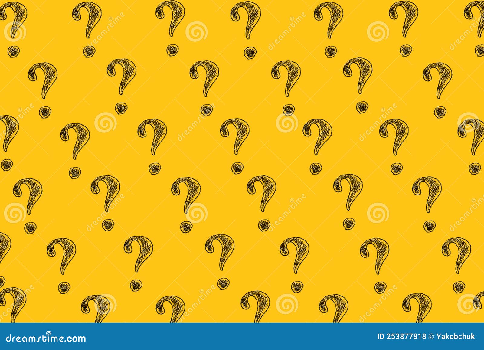 Question marks on yellow stock photo. Image of concept - 253877818