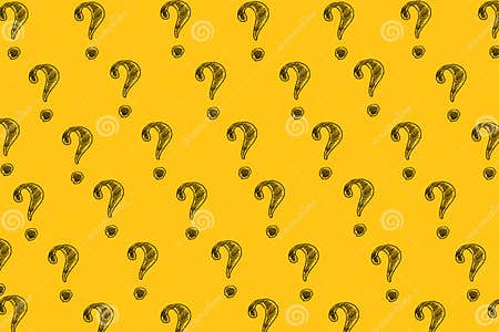 Question marks on yellow stock photo. Image of concept - 253877818
