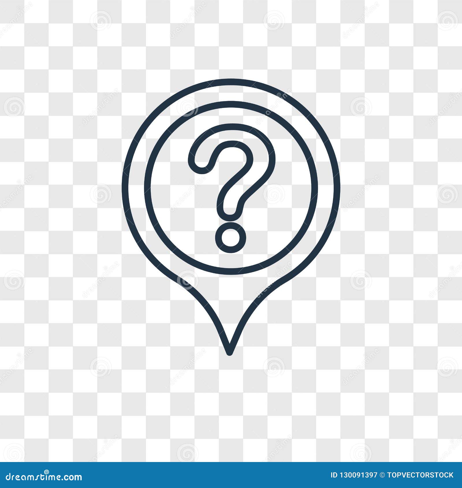 Question Message Icon Vector. Trendy Flat Question Message Icon From ...