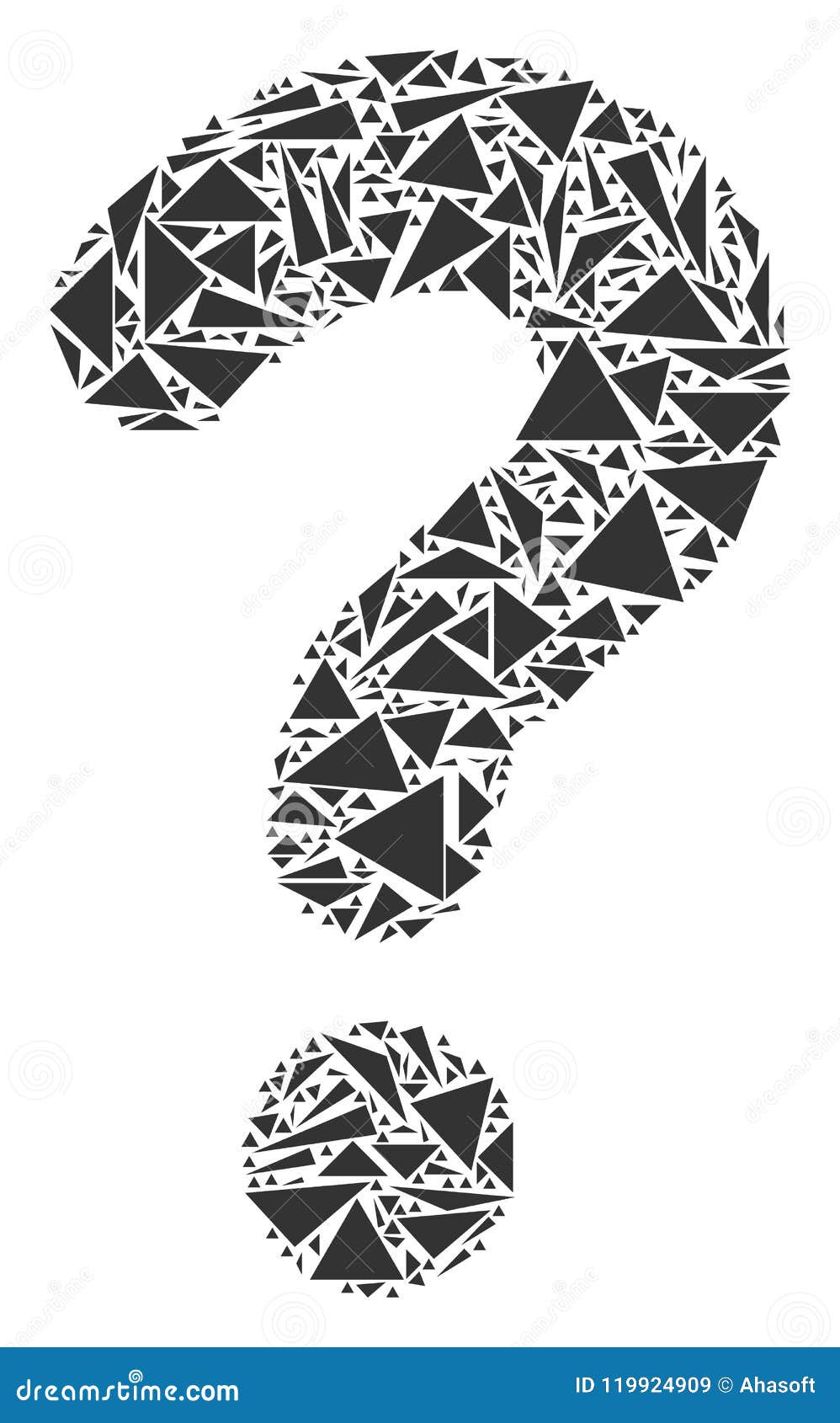 Question Mosaic of Triangles Stock Vector - Illustration of design ...