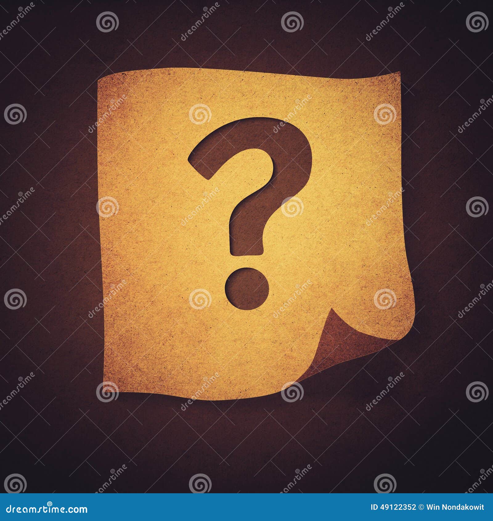 Question in paper stock illustration. Illustration of idea - 49122352