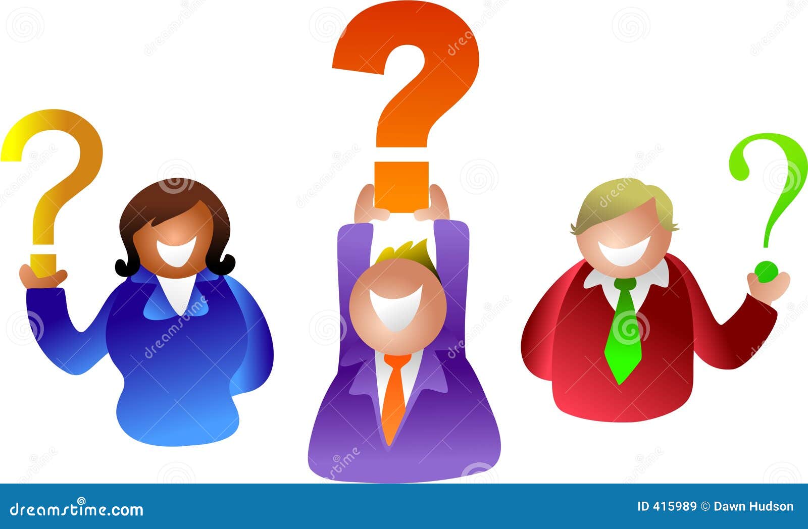 Question people stock illustration. Illustration of question - 415989