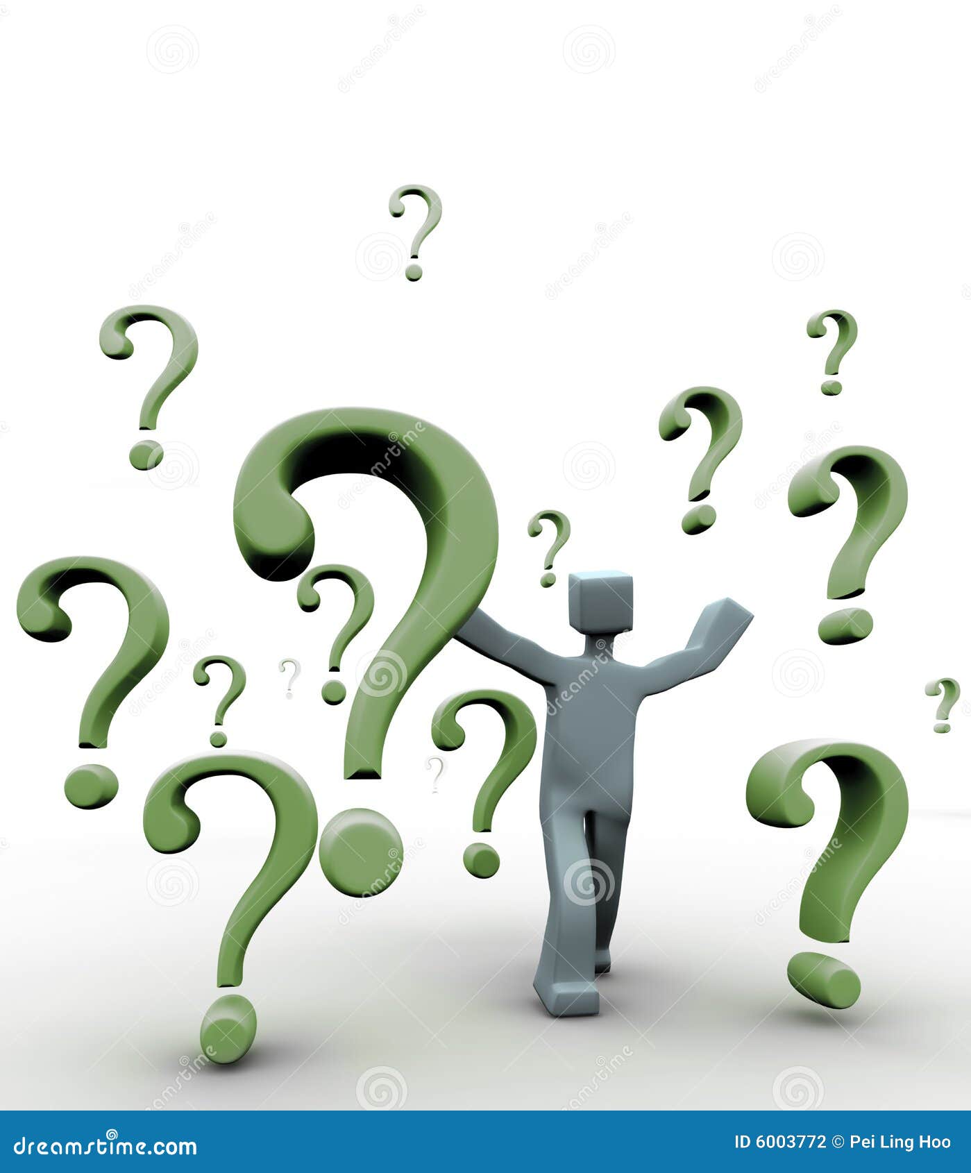 Question and Problem Frustration Stock Illustration - Illustration of ...
