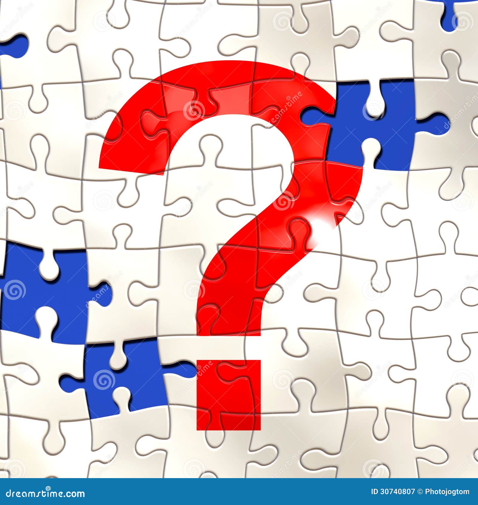 Question puzzle stock illustration. Illustration of graphic - 30740807