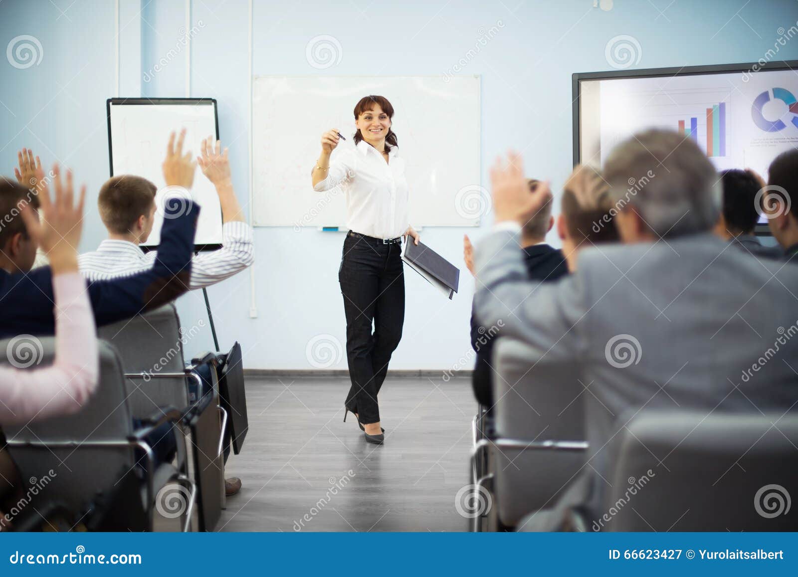 Question during seminar stock image. Image of academic - 66623427