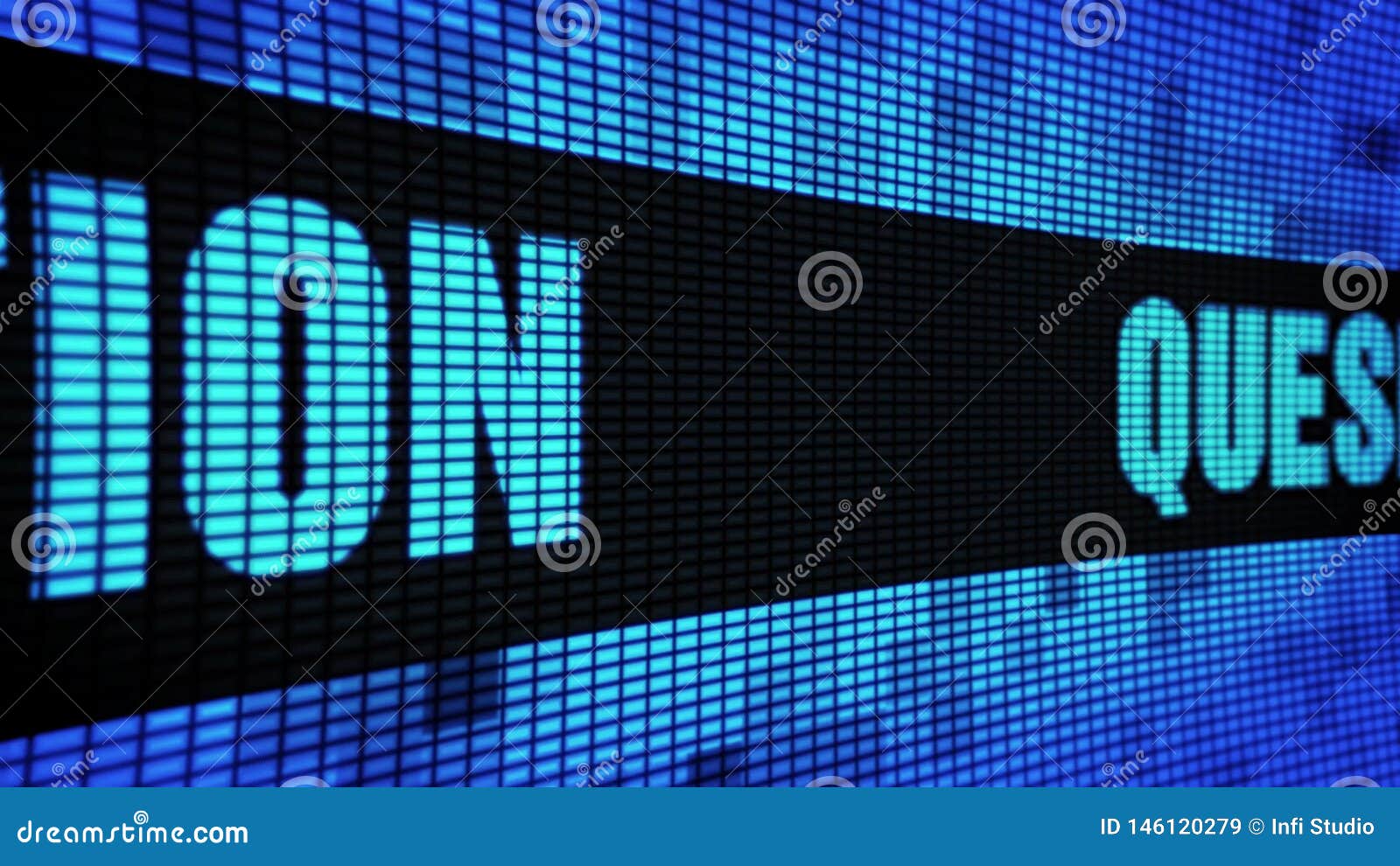Question Side Text Scrolling LED Wall Pannel Display Sign Board Stock ...